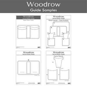 Bifold Wallet Digital Pattern SVG PDF DXF | Woodrow - Etsy