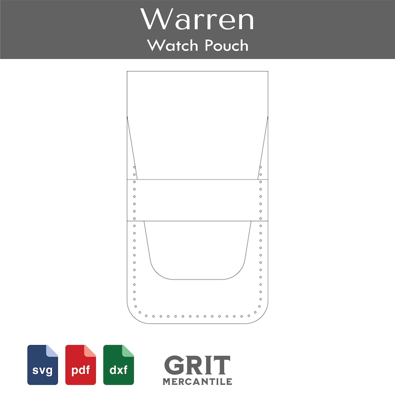 Watch Case Digital Pattern SVG PDF DXF | Warren - Etsy