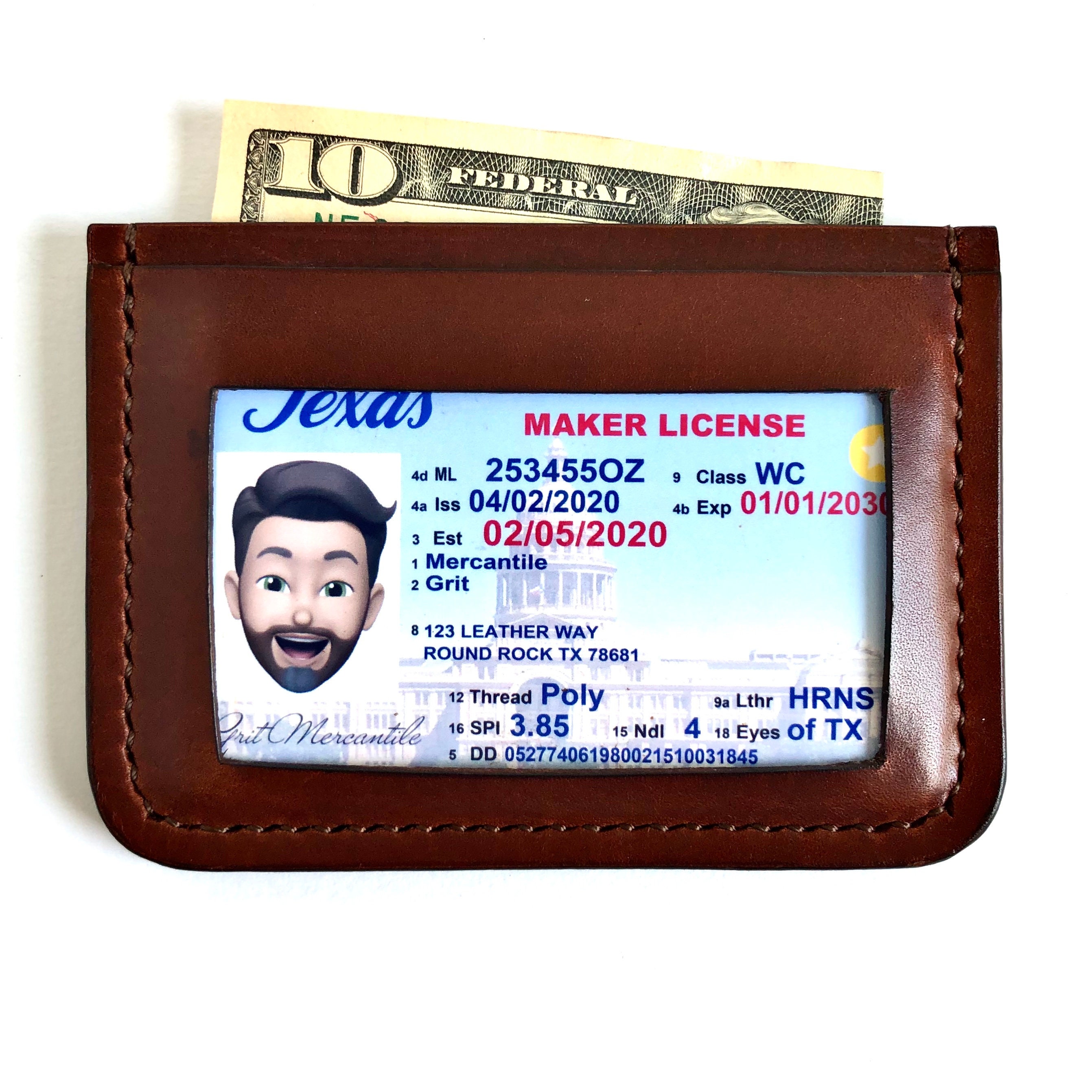 Arthur Letter Size Pattern ID Card Wallet Template Letter | Etsy