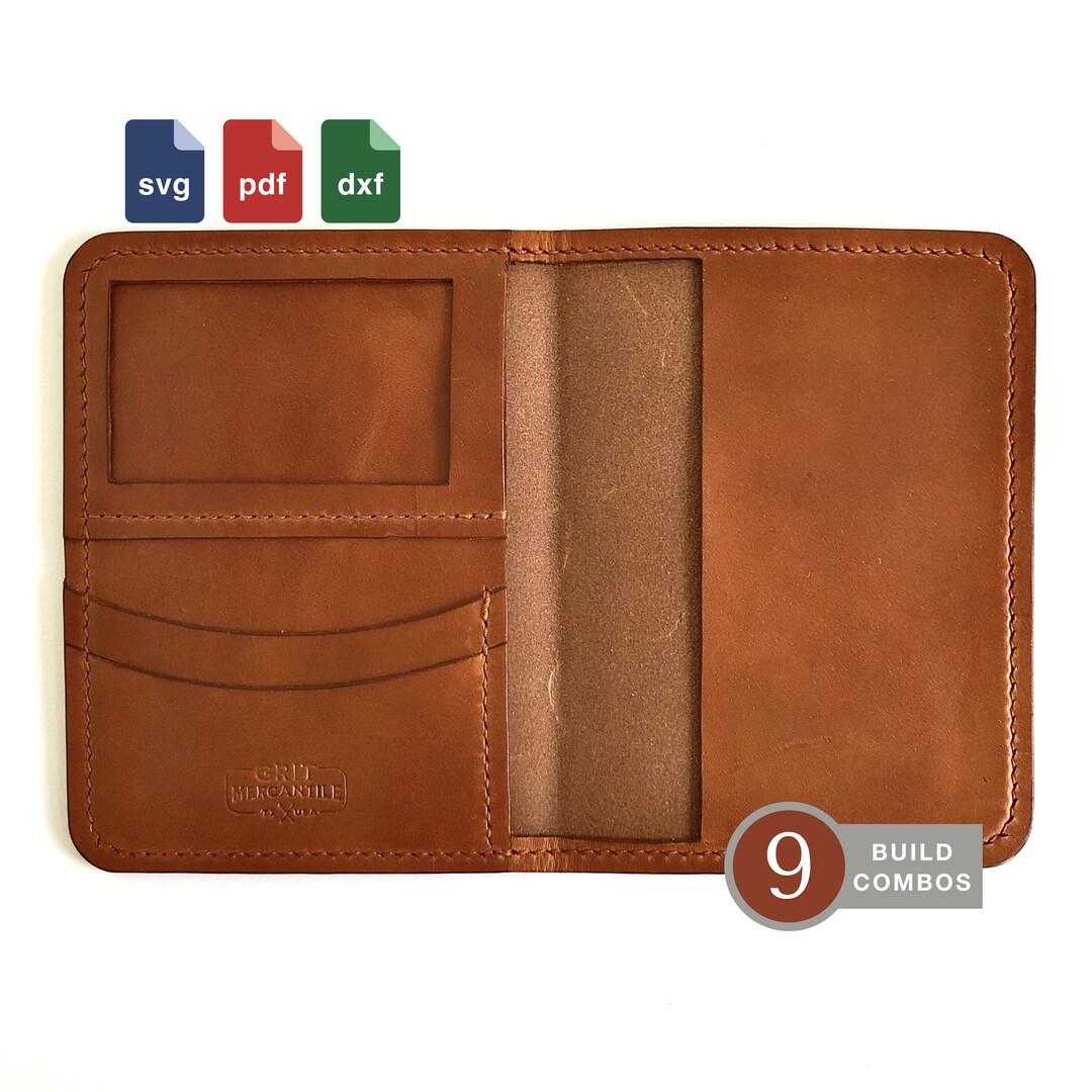Passport Wallet Digital Pattern SVG PDF DXF | William - Etsy