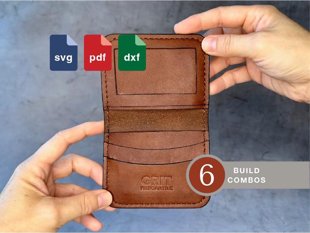 Leather Horizontal Bifold Wallet With ID Alexander - Etsy