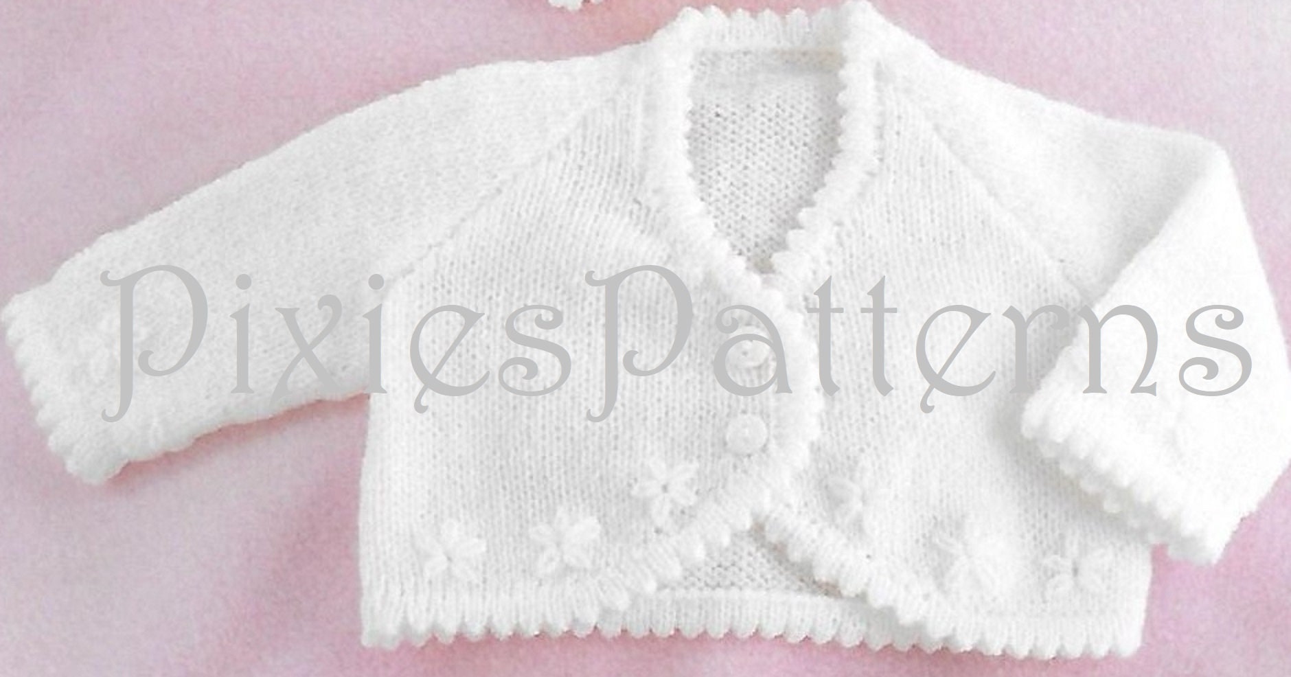 Baby's Dainty Cardigan Hat & Bootees Knitting Pattern. - Etsy UK