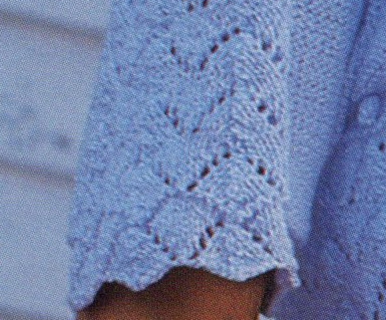 Ladies Lacy Short Sleeved Cardigan Knitting Pattern PDF - Etsy