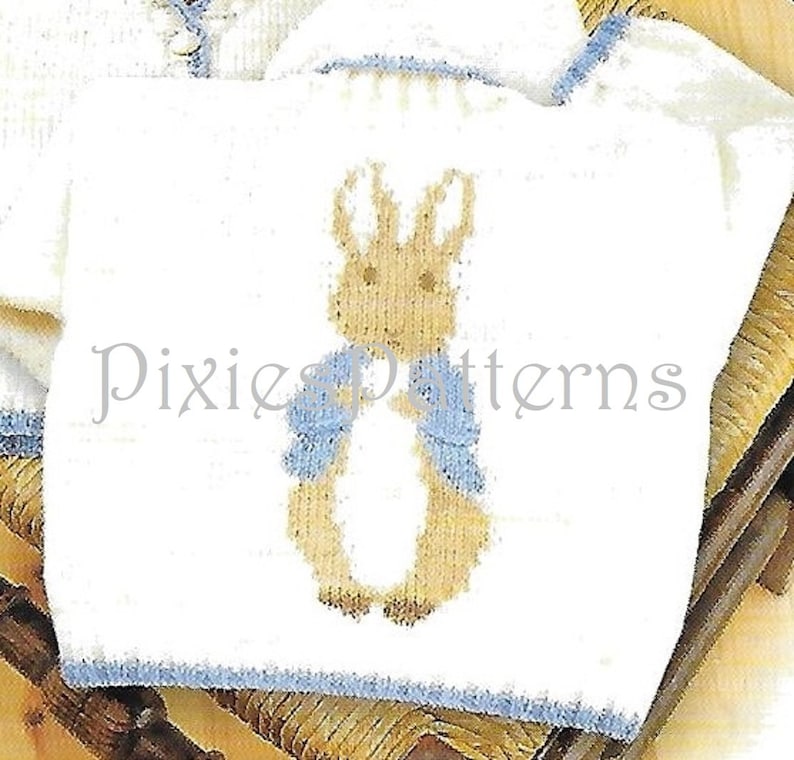 Peter Rabbit Baby Jacket Knitting Pattern. to Fit 6, 12 and 18 Months ...