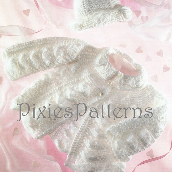 Free Baby Knitting Patterns to Download Matinee Coats - Etsy UK