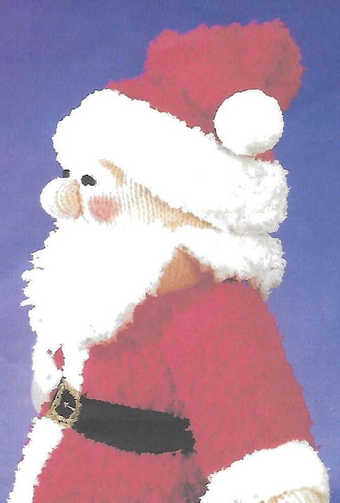 Santa/father Christmas Toy Knitting Pattern PDF Instant - Etsy