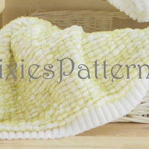 Baby's Snowball/pom-pom Yarn Blanket Knitting Pattern. PDF in English ...