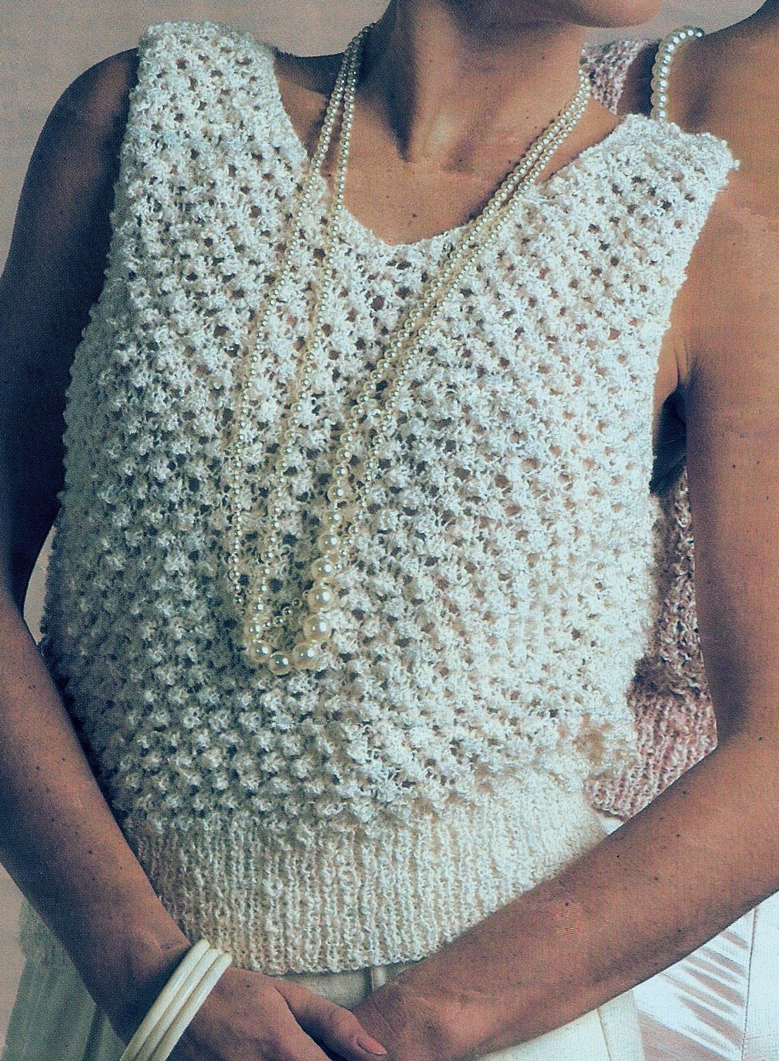 Ladies Sleeveless Summer Top Knitting Pattern PDF Instant - Etsy