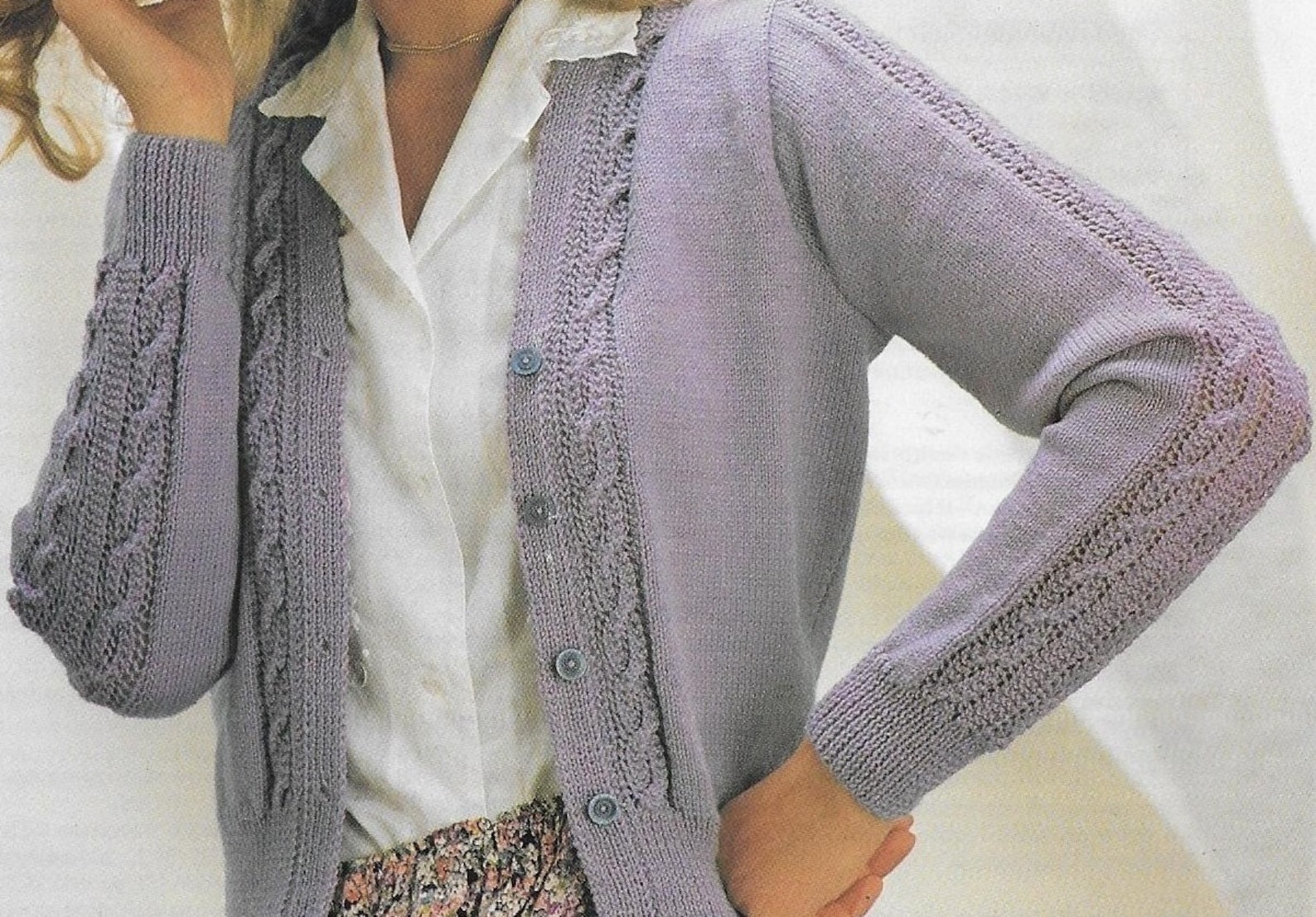 Ladies Cardigan Knitting Pattern PDF Instant Digital Download - Etsy