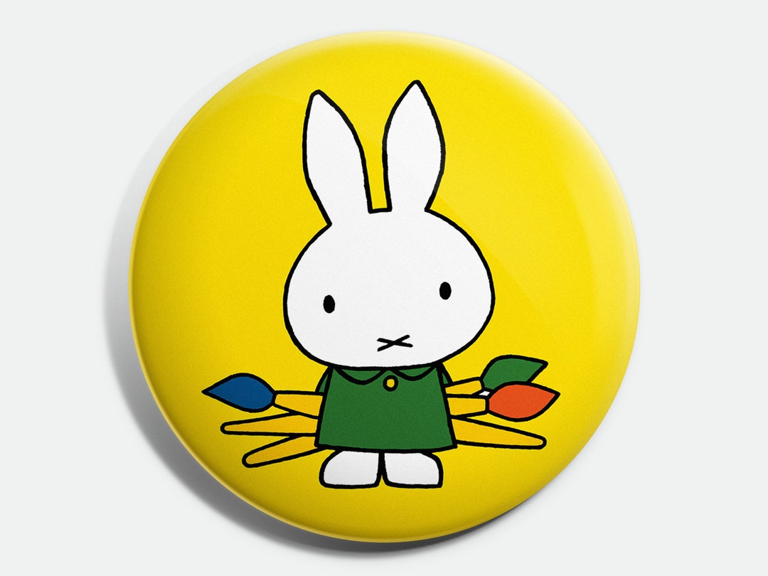 Miffy Artist Badge badgemiffy4 - Etsy