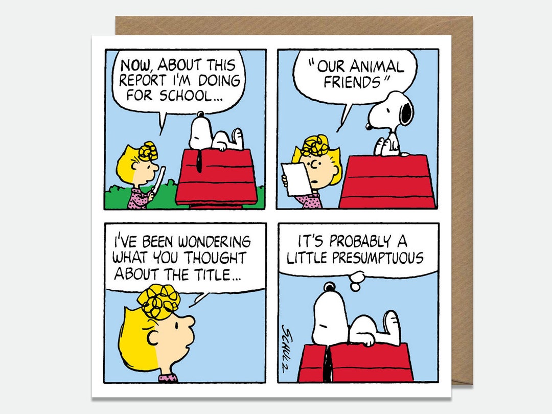 Snoopy Birthday Card Our Animal Friends snoop31 - Etsy UK