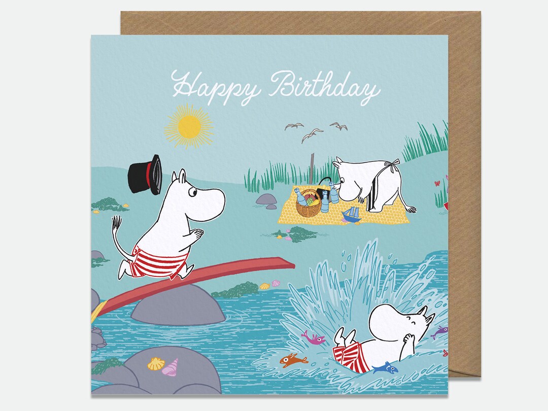 Moomins Birthday Card moom57 - Etsy
