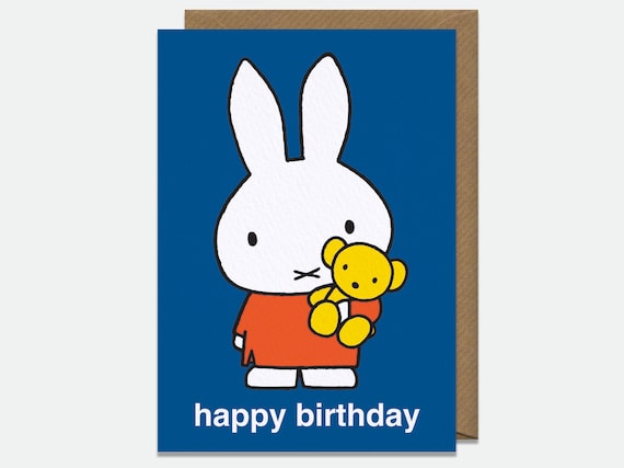 Miffy Birthday Card miffy5 - Etsy Australia