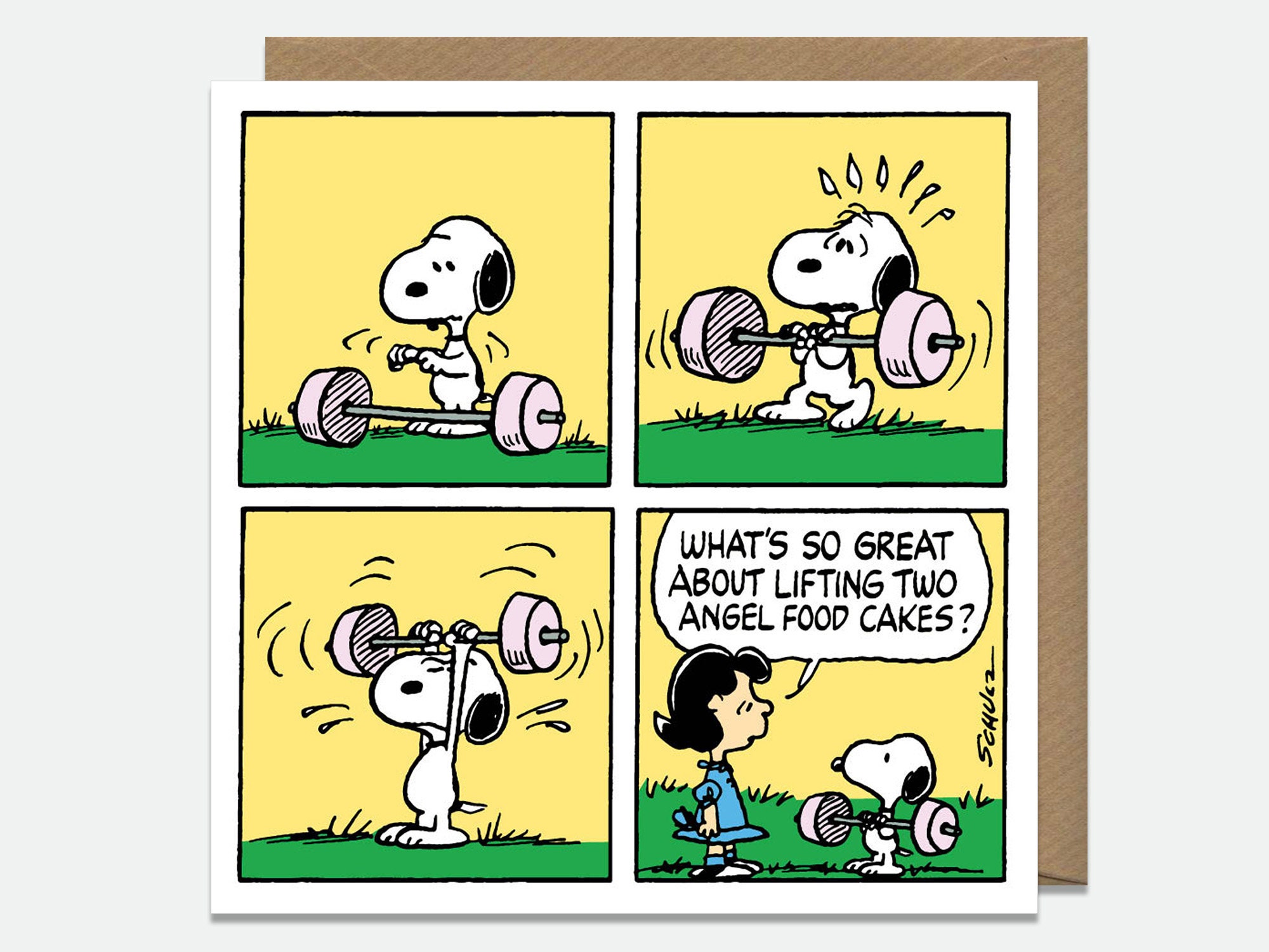 Snoopy Birthday Card Weight Training snoop33 - Etsy UK