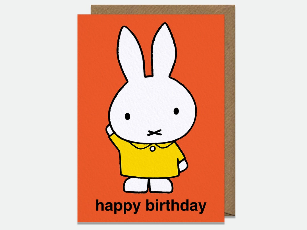 Miffy Birthday Card miffy4 - Etsy