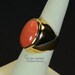 Japanese Momo Coral 18k Gold Ring Vintage Ring Size 6 - Etsy
