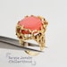 Japanese Momo Coral 14k Gold Ring Vintage Ring Size 6.75 - Etsy