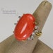 Japanese Momo Coral Diamond 18k Gold Ring Vintage Ring Size 6 - Etsy