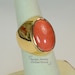 Japanese Momo Coral 18k Gold Ring Vintage Ring Size 6 - Etsy