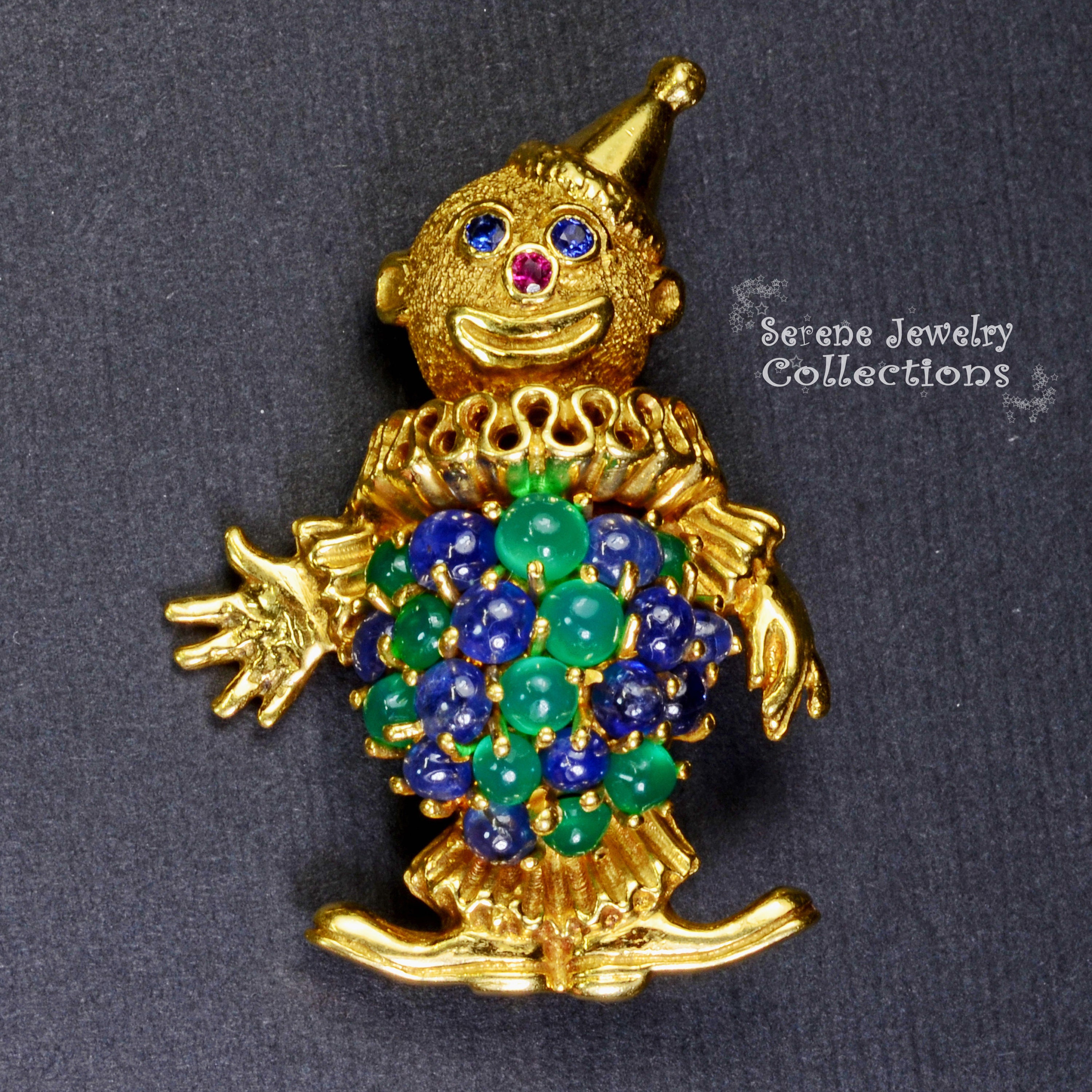 Clown brooch store