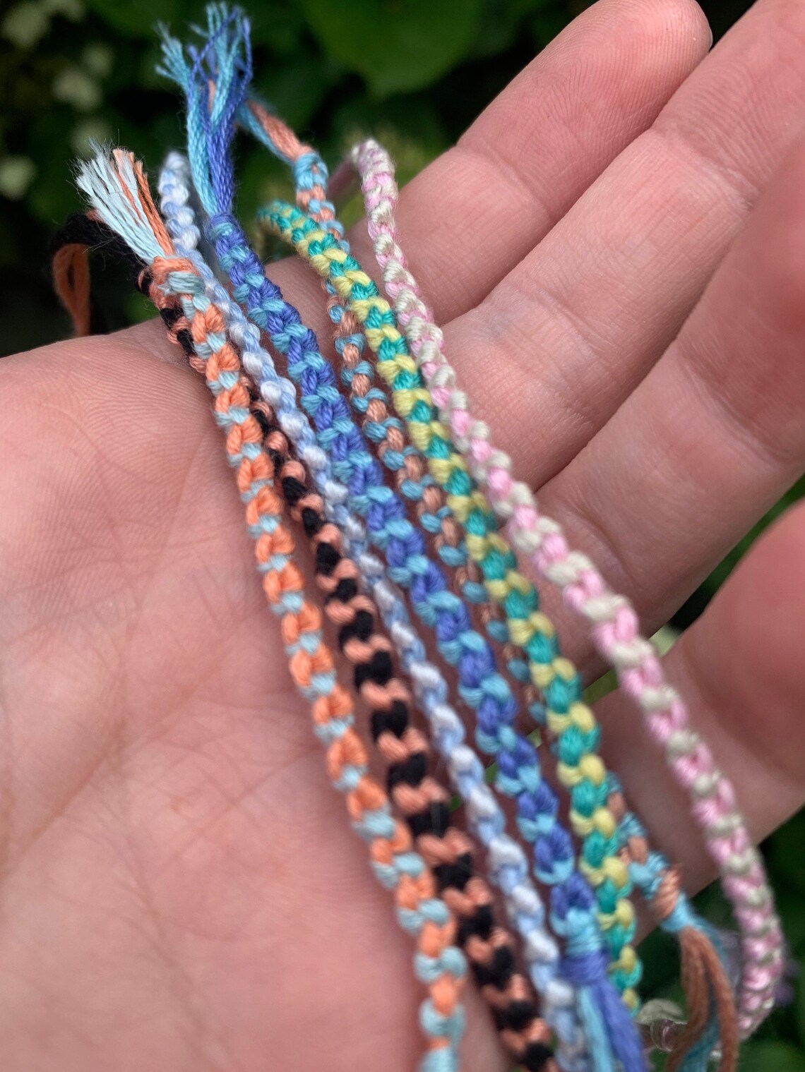 Custom Knotted Friendship Bracelet - Etsy