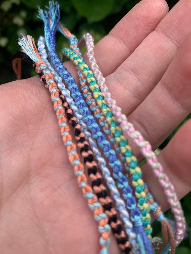 Custom Knotted Friendship Bracelet - Etsy
