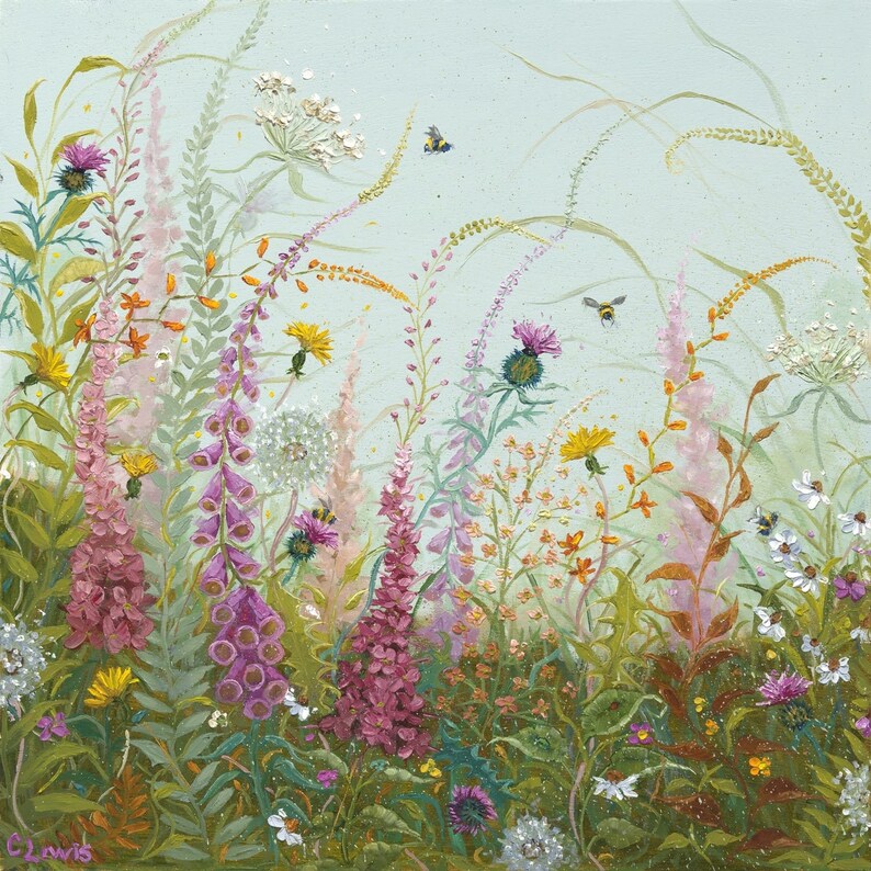 FINE ART PRINT Enchanting 1-wildflower Print Meadow Print. Original ...