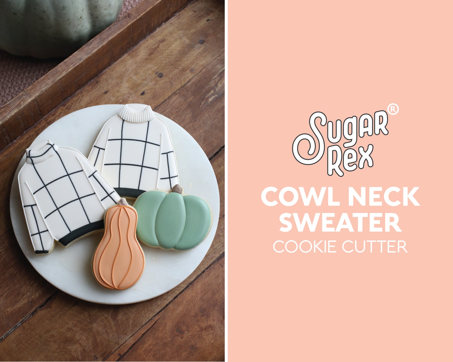 Cowl Neck Sweater Cookie Cutter | Etsy