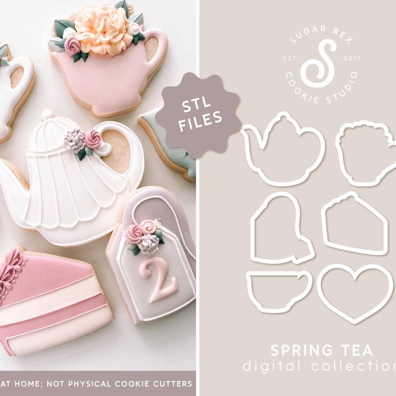 Floral Tea Party Cookies - Etsy