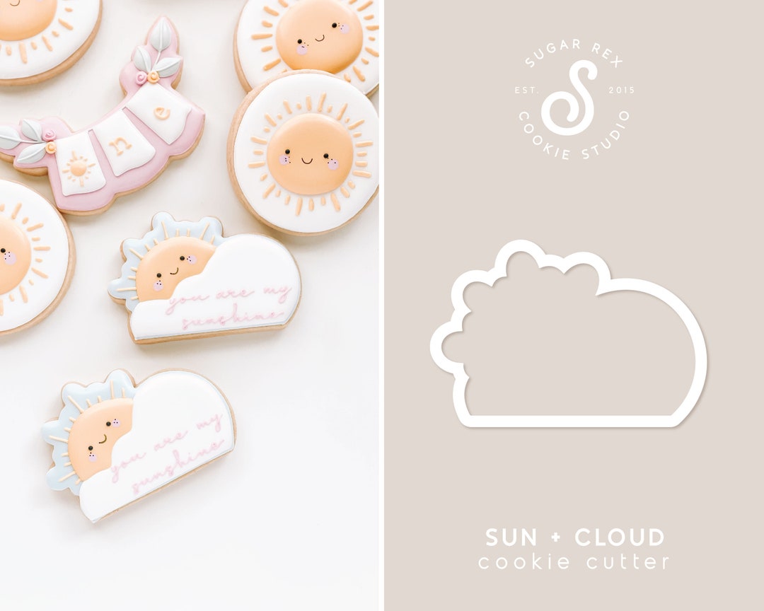Sun & Cloud Cookie Cutter - Etsy