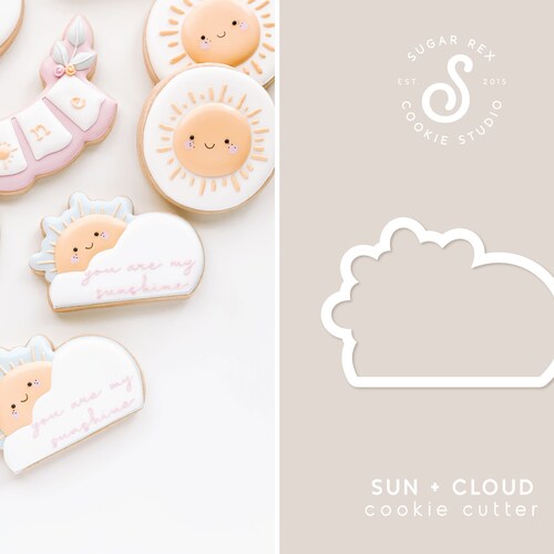 Sun & Cloud Cookie Cutter - Etsy