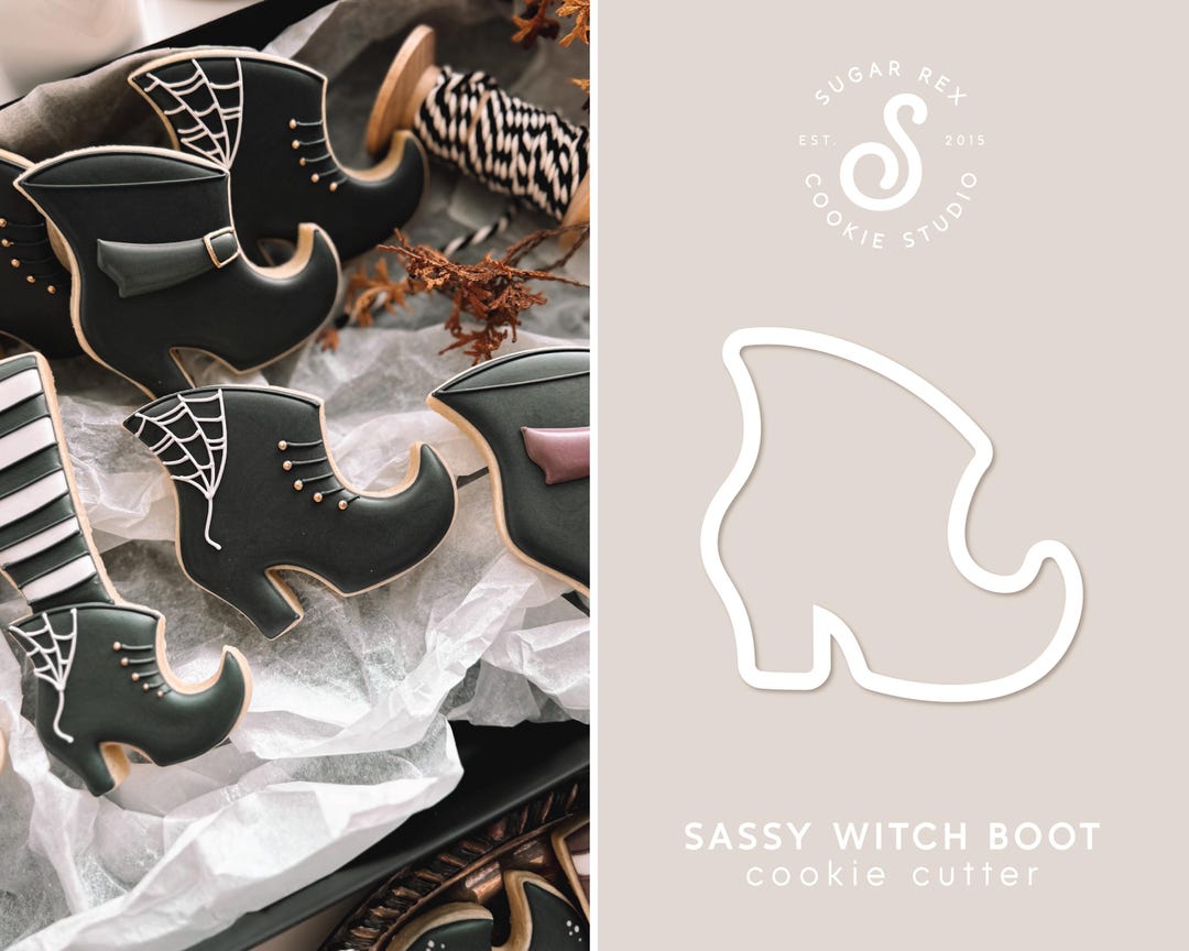 Sassy Witch Boot Cookie Cutter - Etsy