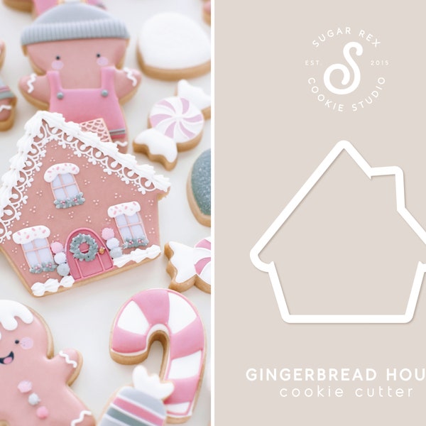 Large Gingerbread House Cookie Cutter - Etsy