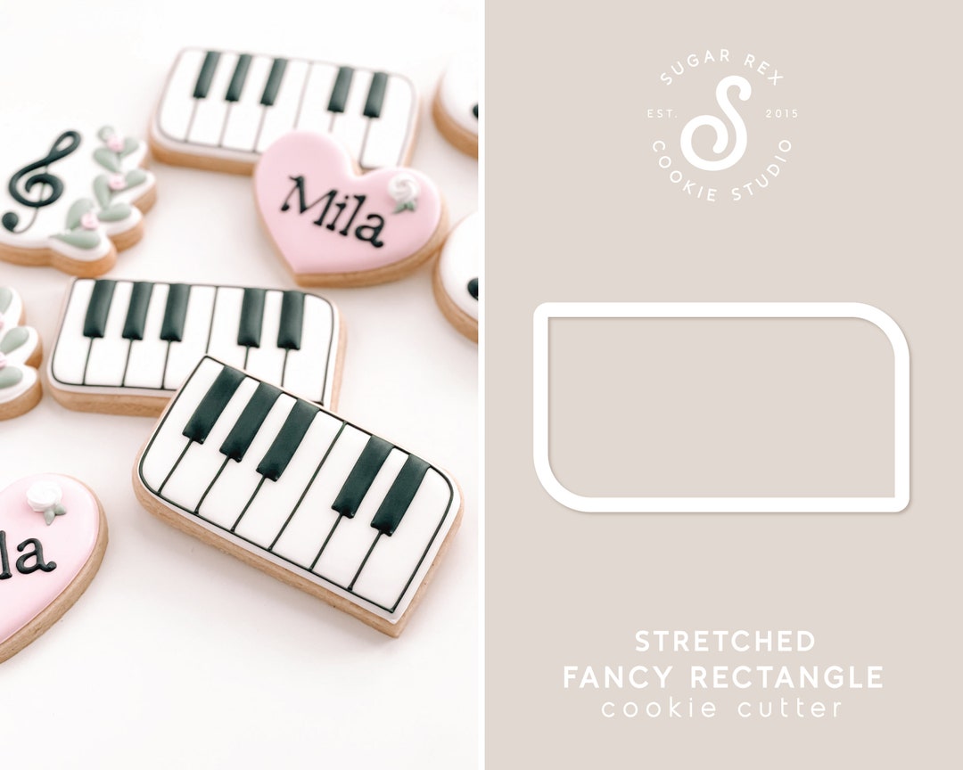 Stretched Fancy Rectangle Cookie Cutter - Etsy