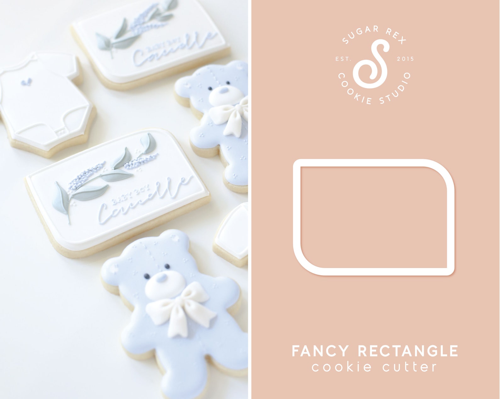 Fancy Rectangle Cookie Cutter | Etsy