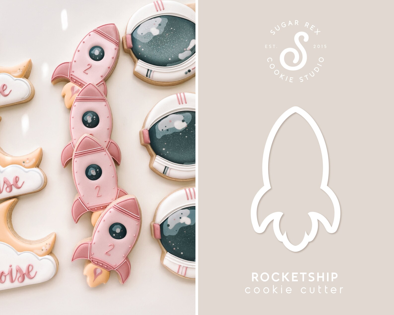 Rocketship Cookie Cutter - Etsy