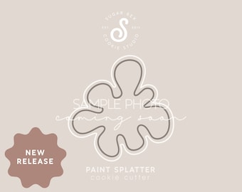 Paint Blob Splash Splatter Cookie Cutter - From Mini to Large - Polymer ...