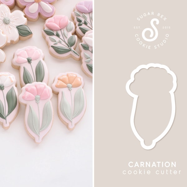 Carnation Cookie Cutter - Etsy