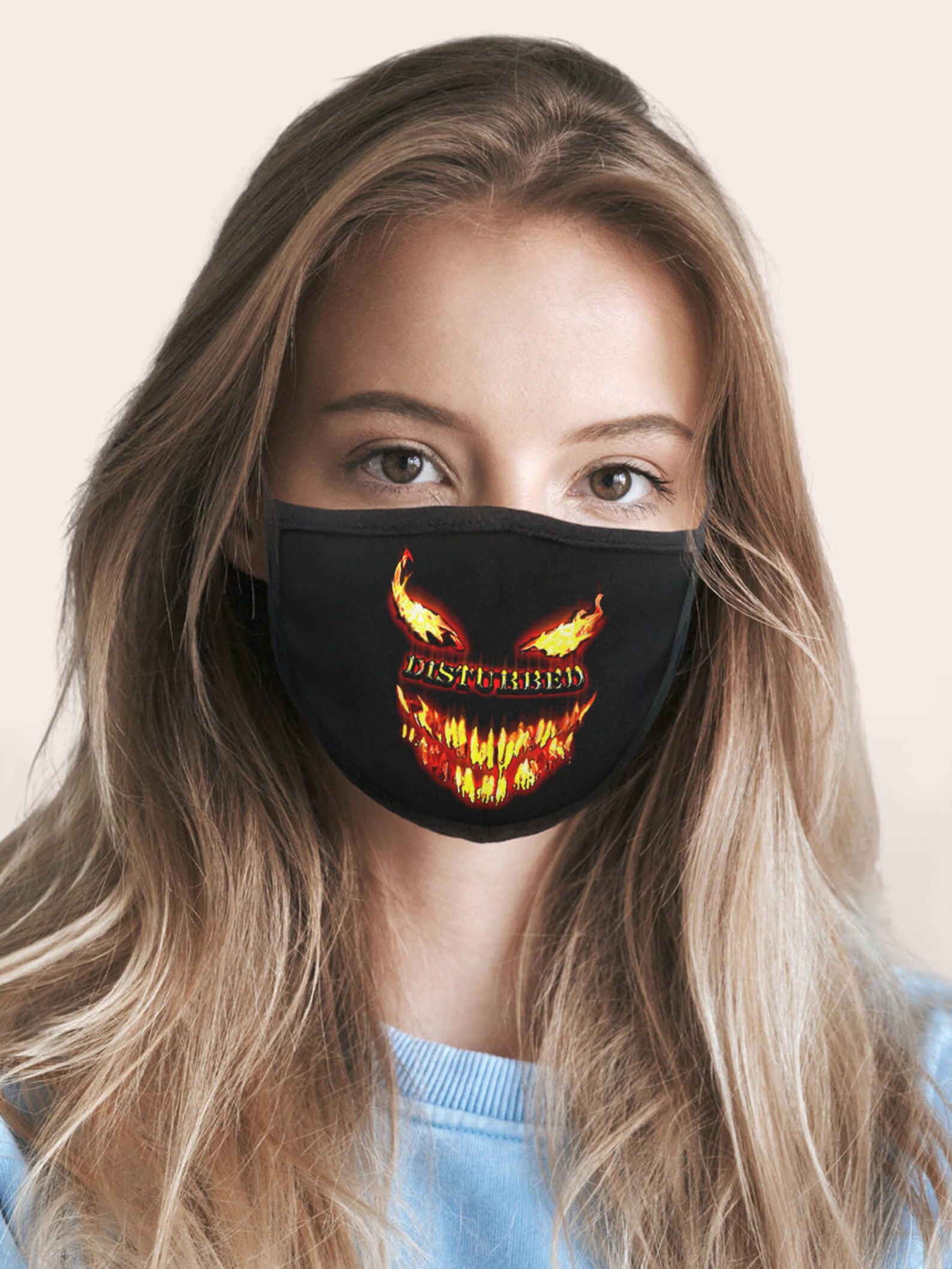 Disturbed Face Mask Reusable Washable 100% Cotton inside | Etsy
