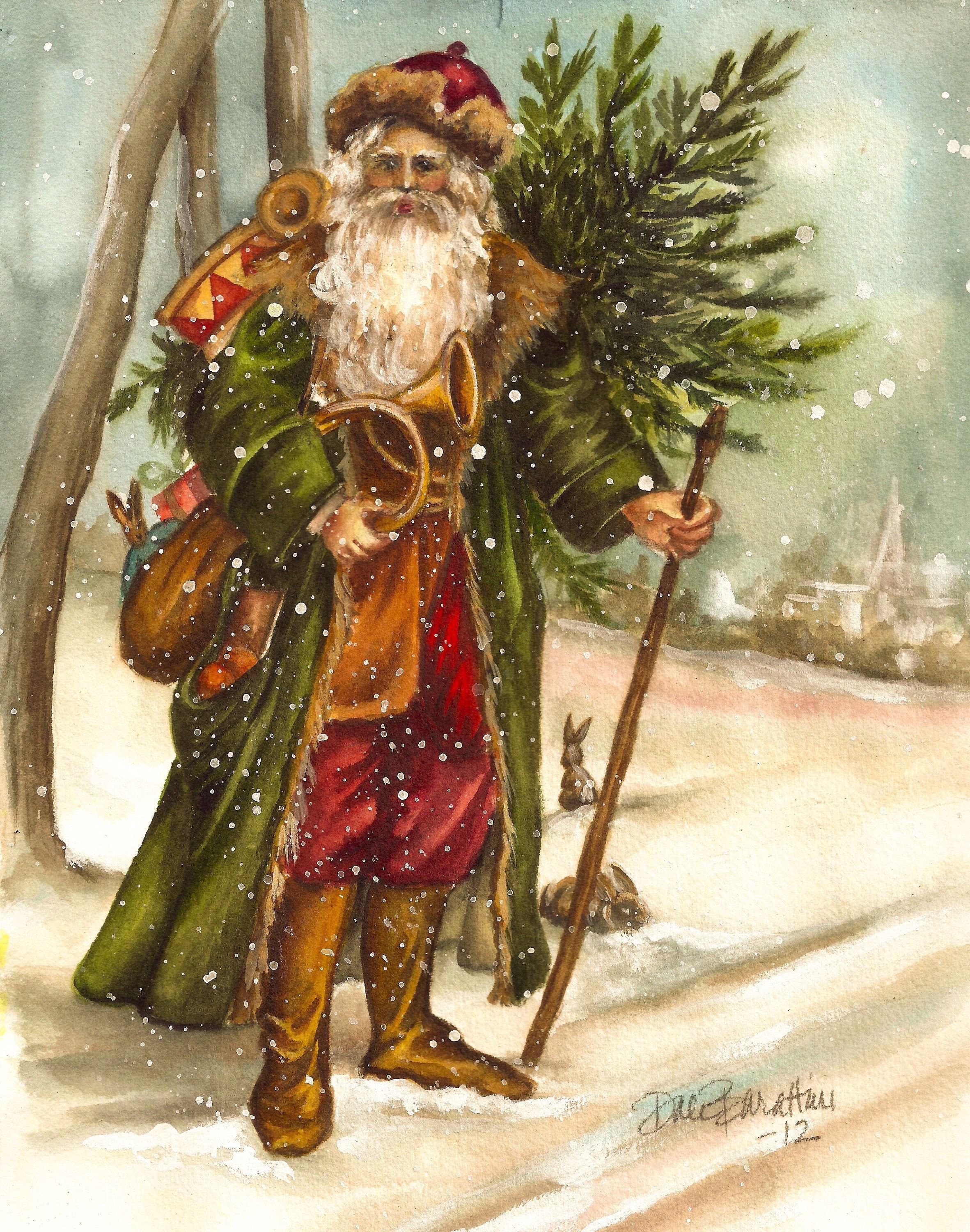 Father Christmas Green