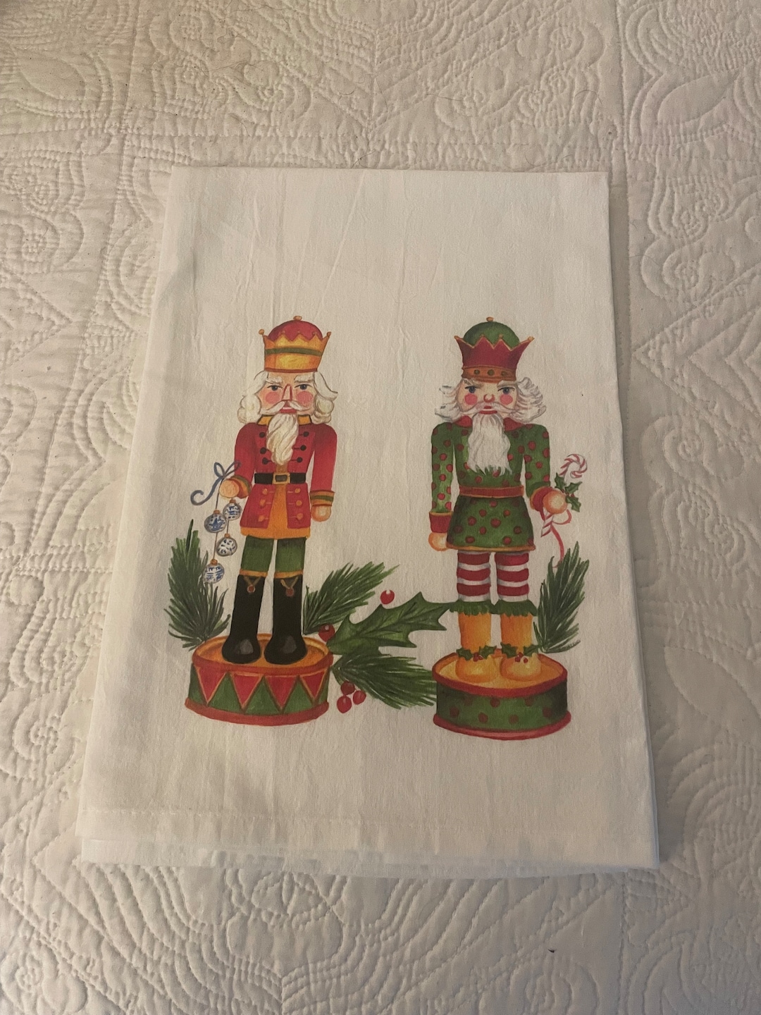 Beautiful Old Fashioned Nutcracker Tea Towel - Etsy
