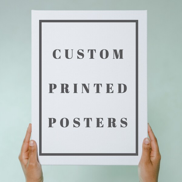 Large Custom Posters - Etsy