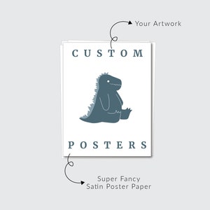 Custom Large Poster Prints Your Artwork, Photo, Illustration Vivid ...