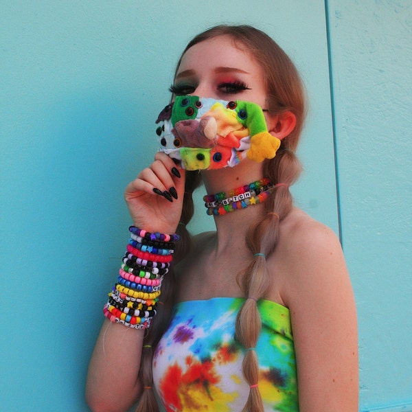 Patchwork Face Mask - Etsy