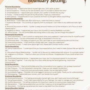36 Boundary Setting Scripts: Effective Communication (therapy Tools) - Etsy