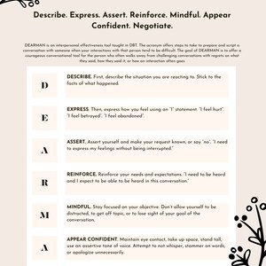 DEARMAN DBT Skill - Etsy