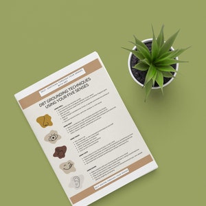 DBT Grounding Exercise Using Your Senses - Etsy