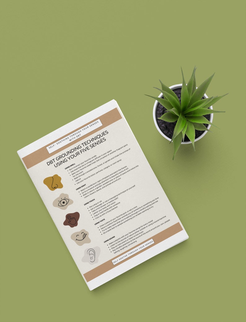 DBT Grounding Exercise Using Your Senses - Etsy