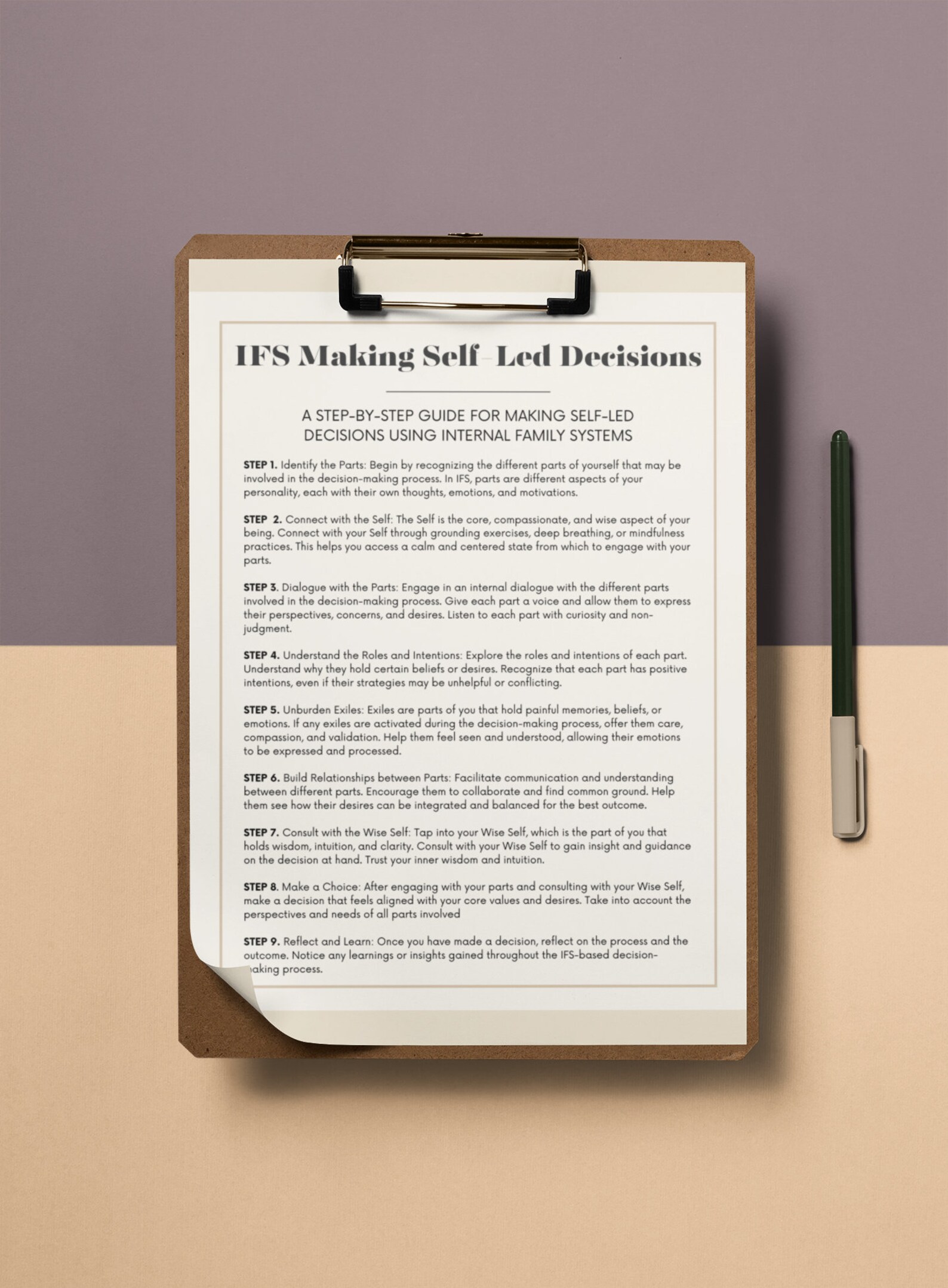 IFS: Making Self-led Decisions Using Internal Family Systems - Etsy
