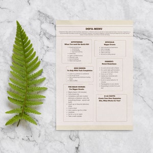 Dopamine Menu- Dopa Menu (ADHD Tool) - Etsy